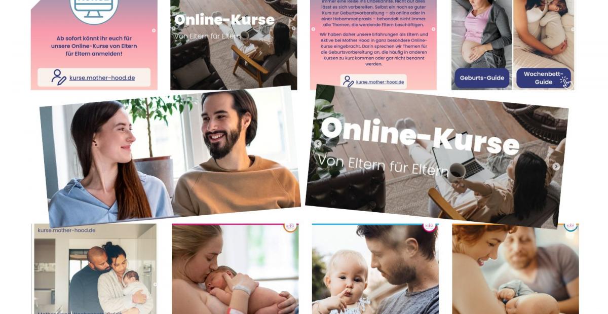Social media campaigns about e-learning platforms from MotherHOOD and ...